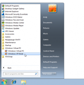 Andy Rathbone » Setting up “Windows XP mode” in Windows 7